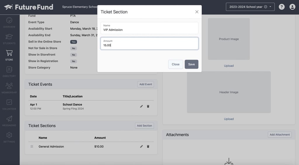 Using FutureFund for Ticketing - FutureFund